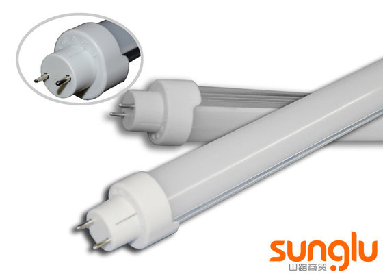 AC85 - 265V 18w LED Tube Light , T8 Linear Fluorescent Lamps With Aluminum / PC Cover