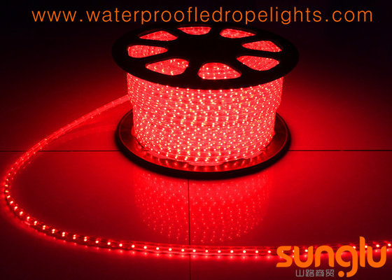Energy Saving Red LED Tape , AC220V SMD 3528 60D Outdoor LED Rope Light
