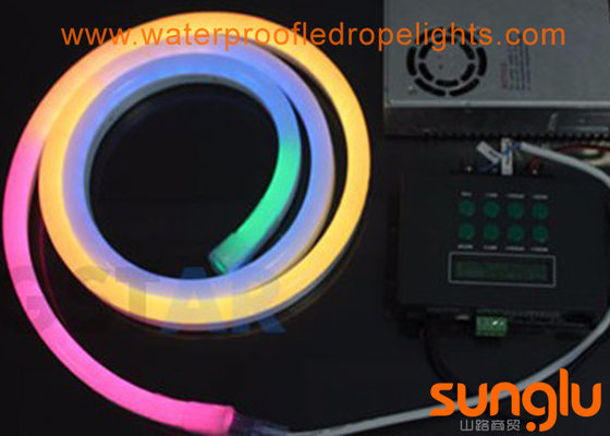 Full Color 2835 80D RGB Neon Rope Light , AC 220 V LED Multicolor Strip Lights