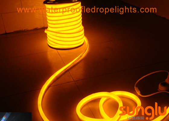 SMD 5050 60D 220v LED Rope Light , Round PVC Yellow LED Tape Lights For Holiday