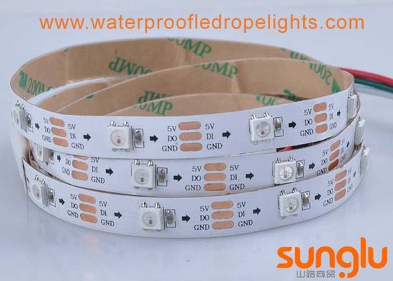Programmable LED Rope Lights 60D , Cuttable Full Color 5050 RGB LED Strip