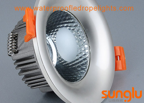Epistar 18W Silver Plated Warm White LED Downlights For Commercial Lighting