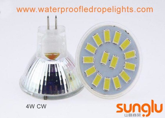 SMD 4W Warm White LED Spotlights , MR11 AC220V Halogen Spotlight Bulbs For Home