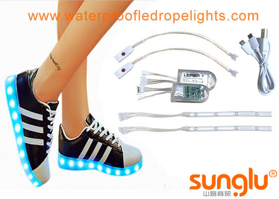 3528 RGB LED Shoe Light For Sole Footwear Decoration , LED Flashing Shoes