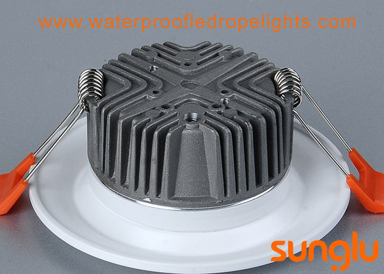 9W White Sprayed COB LED Downlight 85 - 265V For Home Decoration ROHS Approved