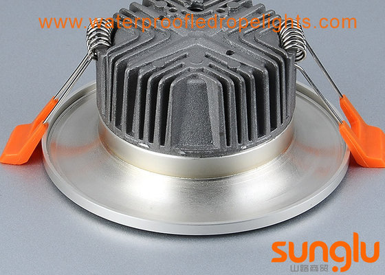 Epistar 18W Silver Plated Warm White LED Downlights For Commercial Lighting