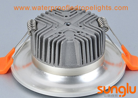 Professional 240v LED Downlights No Flicker Pear Silver Color SMD LED Downlight