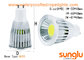 7W Dimmable LED Spotlights GU10  B22 Aluminum Body Material For Shopping Mall