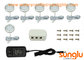 IP20 6 W LED Cabinet Lighting Kit For Hallway Stairs / 6 Pack Under Counter Puck Lights
