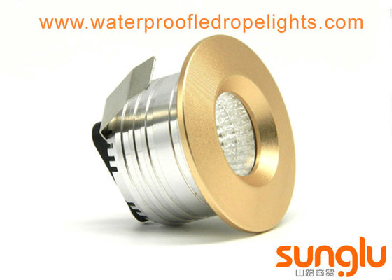 3000K 3 Watt Recessed LED Cabinet Lighting , 30000 Hours Long Lifespan