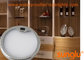 4W Chrome Finish Hand Waving Activated Under Cabinet Lighting , LED Puck Light