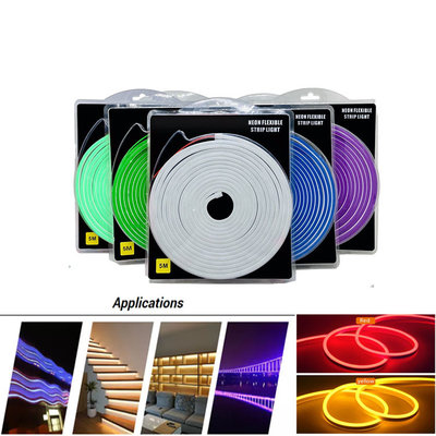 cheap wholesale 5m set 50m roll neon flex 12 v 24v 220v 110v led strip light 6x12mm 8x16mm